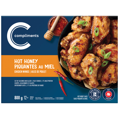 Buy Compliments Frozen Chicken Wings Hot Honey 800 g | Safeway Canada