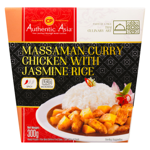 Buy Authentic Asia Frozen Dinner Massaman Curry Chicken With Jasmine ...