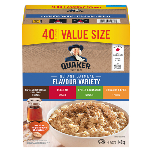 Buy Quaker Instant Oatmeal Variety Pack 40 Count | Sobeys Inc.