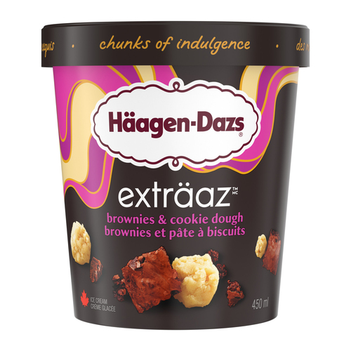 Buy Haagen Dazs Extraz Ice Cream Brownie Cookie Dough 450 Ml Sobeys Inc