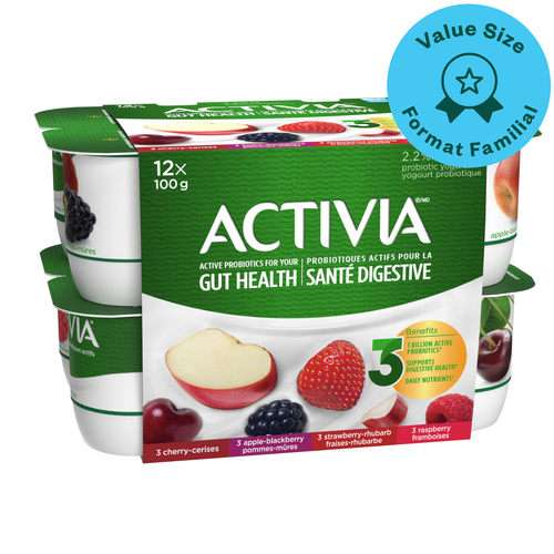 Buy Activia Probiotic Yogurt Cherry Raspberry Apple Blackberry ...