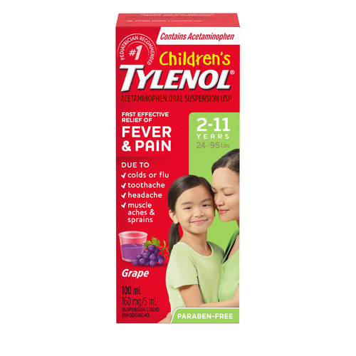 Buy Tylenol Children's Liquid Suspension Grape 100 ml | Safeway Canada
