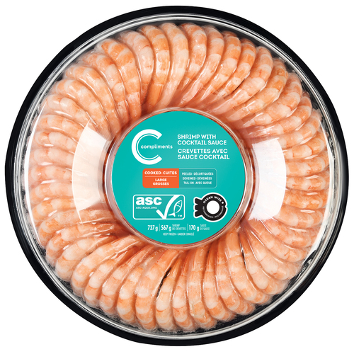 Buy Compliments Frozen Shrimp Ring With Cocktail Sauce 737 g | Safeway ...