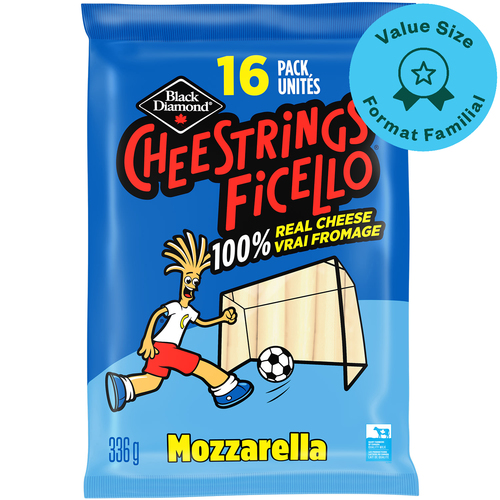 Buy Black Diamond Cheestrings Mozzarella 16 Pack 336 g | FreshCo