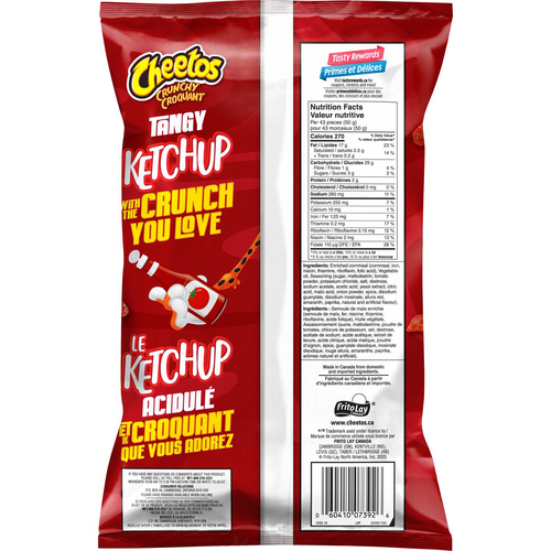 Buy Cheetos Snacks Crunchy Ketchup Flavoured 268 g | FreshCo