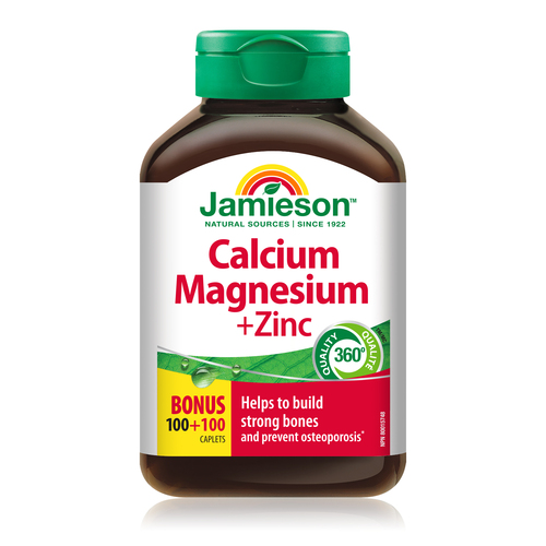 Buy Jamieson Calcium Magnesium +Zinc Caplets 200 Count | Safeway Canada
