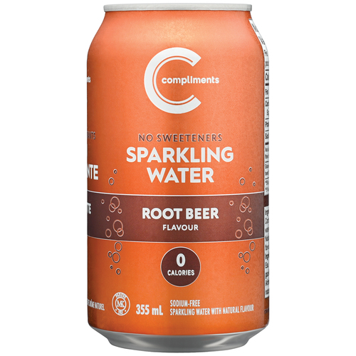 Buy Compliments Sparkling Water Root Beer 355 ml (can) | Sobeys Inc.