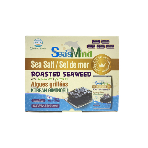 Buy Sea's Mind Roasted Seaweed Snack Sea Salt 120 g | Sobeys Inc.