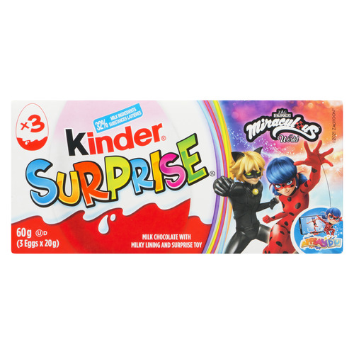 Buy Kinder Surprise Peanut-Free Milk Chocolate With Toy 3 x 20 g ...