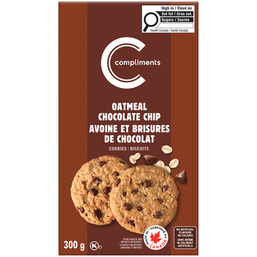 Buy Compliments Cookies Oatmeal Chocolate Chip 300 g | Sobeys Inc.