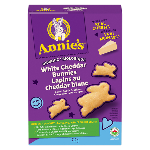 Buy Annie's Organic White Cheddar Bunnies Baked Snack Crackers 213 g ...