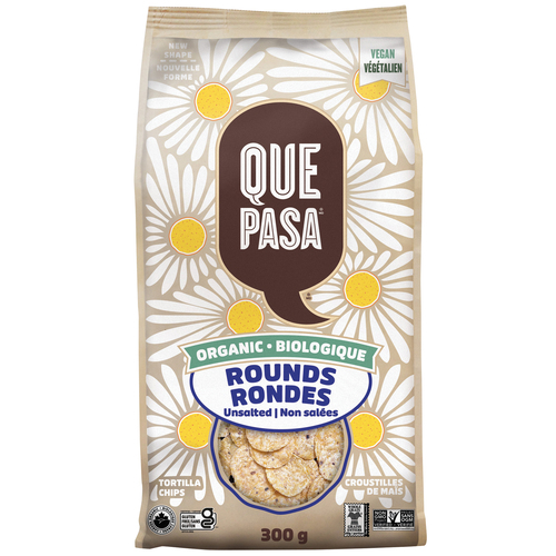 Buy Que Pasa Organic Round Chips Unsalted 300 g | FreshCo