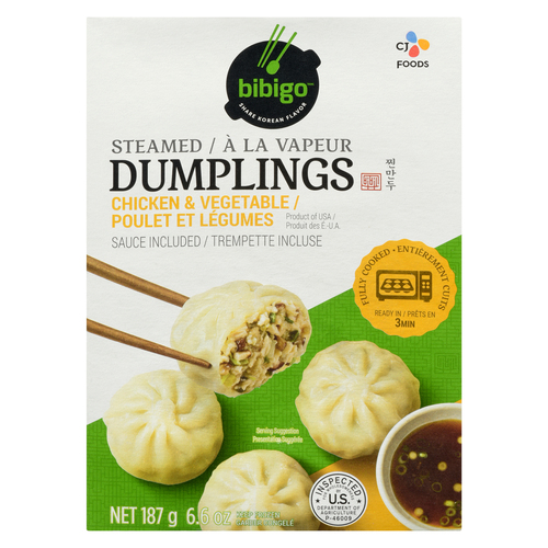 Buy Bibigo Frozen Steamed Dumplings Chicken & Vegetable 187 g | Safeway ...