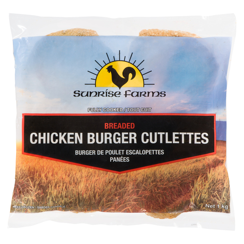 Buy Sunrise Poultry Breaded Chicken Burgers 1 kg | FreshCo