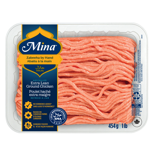 Buy Mina Halal Ground Chicken Extra Lean 454 g | Foodland