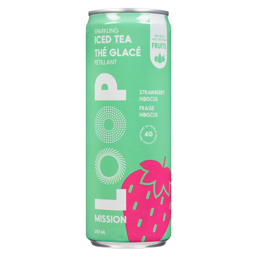 Buy Loop Mission Sparkling Iced Tea Strawberry Hibiscus 355 ml (can ...