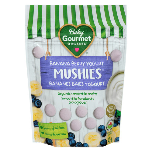 Buy Baby Gourmet Mushies Organic Smoothie Melts Banana Berry Yogurt 23 ...