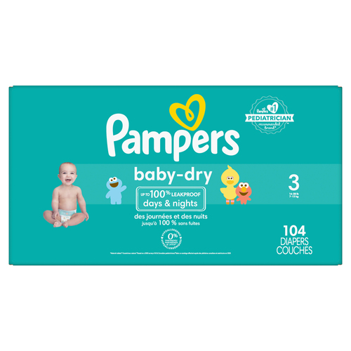 Buy Pampers Baby Dry Diapers Size 3 104 Count | Foodland