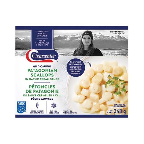 Buy Clearwater Frozen Patagonian Scallops In Garlic Cream Sauce 340 g ...