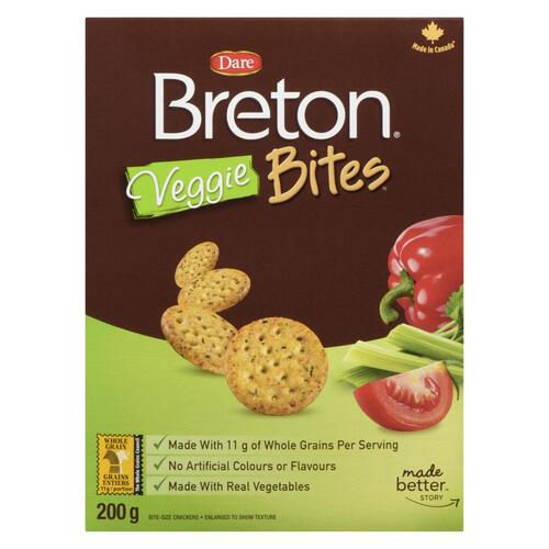 Buy Dare Breton Crackers Veggie Bites 200 g | Sobeys Canada