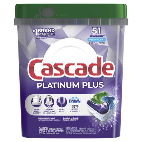Buy Cascade Dishwasher Detergent Action Packs Fresh Scent 51 EA ...