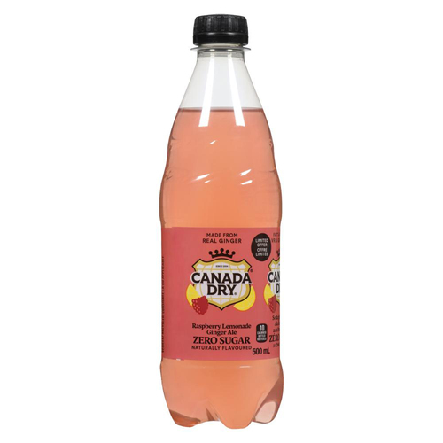 Buy Canada Dry Ginger Ale Zero Sugar Raspberry Lemonade 500 ml (bottle ...