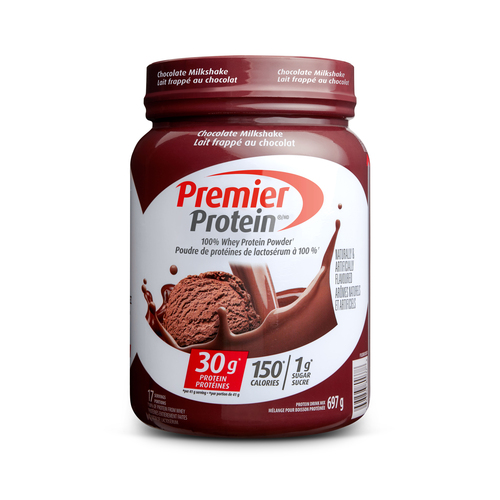 Buy Premier Whey Protein Powder Chocolate Milkshake 697 g | Sobeys Inc.