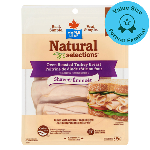 Buy Maple Leaf Natural Selections Deli Shaved Turkey Breast Oven ...
