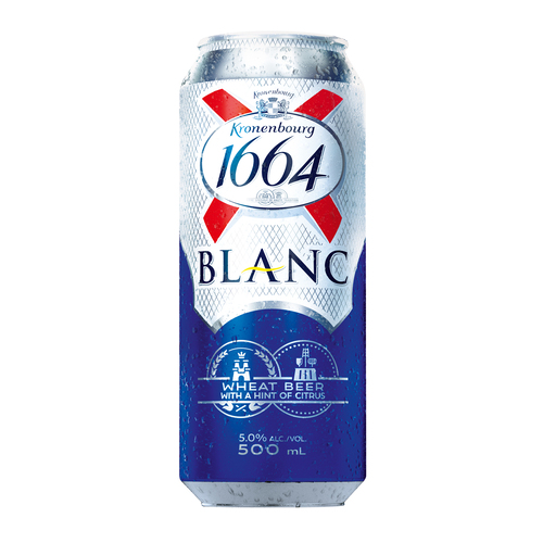 Buy Kronebourg 1664 Blanc Beer 5% Alcohol 500 ml (can) | Sobeys Inc.
