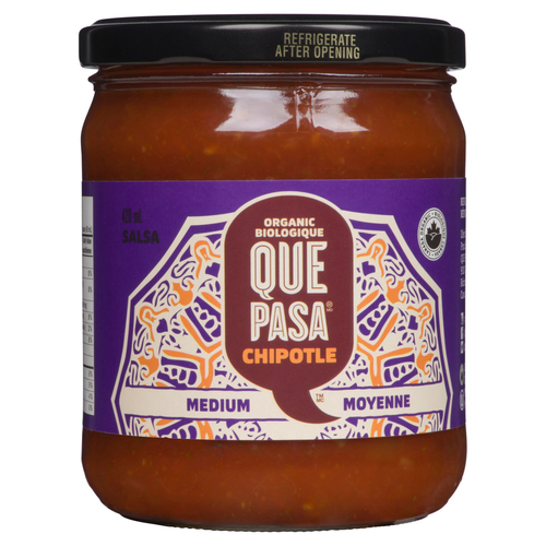 Buy Que Pasa Organic Salsa Chipotle Medium 420 ml | Sobeys Inc.