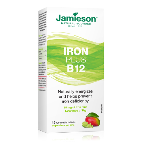 Buy Jamieson Iron Plus B12 Chewable Tablets 45 Count | Safeway Canada