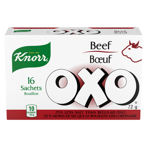 Buy OXO Bouillon Sachets Beef Flav Low Salt For Rich Flav 72 g ...