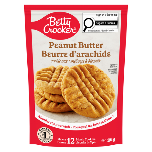 Buy Betty Crocker Cookie Mix Peanut Butter 12 Servings 204 g | Sobeys Inc.