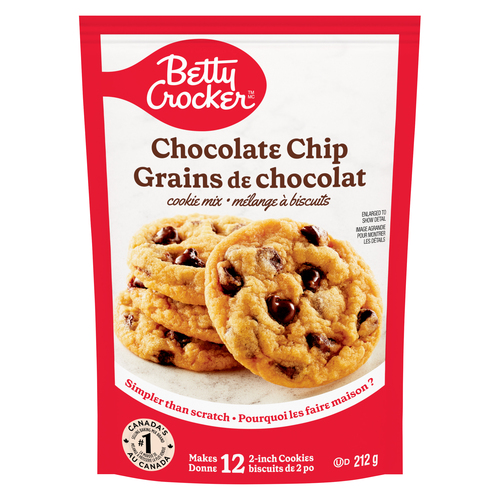 Buy Betty Crocker Cookie Mix Chocolate Chip 12 Servings 212 g | Sobeys Inc.