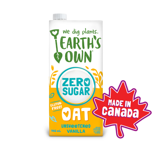Buy Earth's Own Zero Sugar Oat Milk Unsweetened Vanilla 946 ml | Sobeys ...