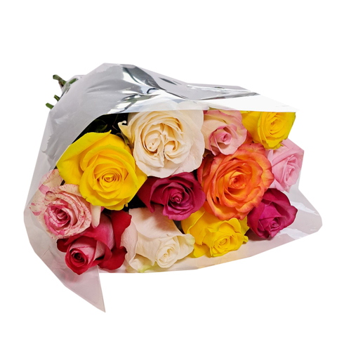 Buy Flower Bouquet Assorted Roses 1 Dozen | Sobeys Inc.