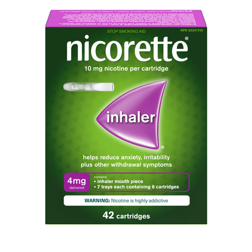 Buy Nicorette Nicotine Inhaler Refills 4 mg 42 cartridges | Safeway Canada
