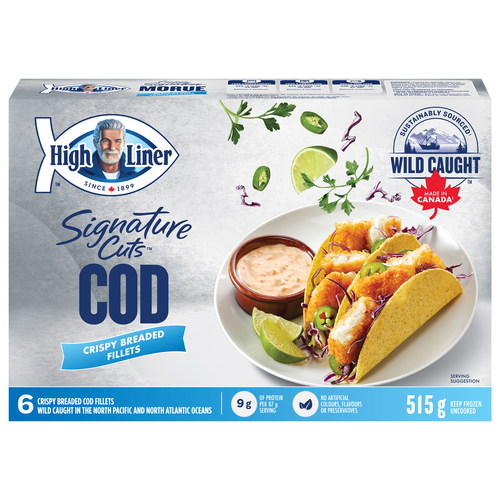 Buy High Liner Frozen Signature Cuts Cod Fillets Crispy Breaded 515 g ...