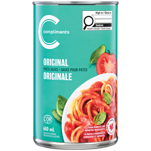 Buy Compliments Pasta Sauce Original 680 ml | FreshCo