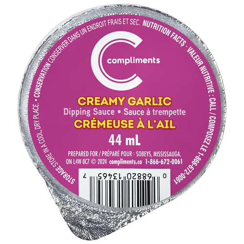 Buy Compliments Dipping Sauce Creamy Garlic 44 ml | Safeway Canada