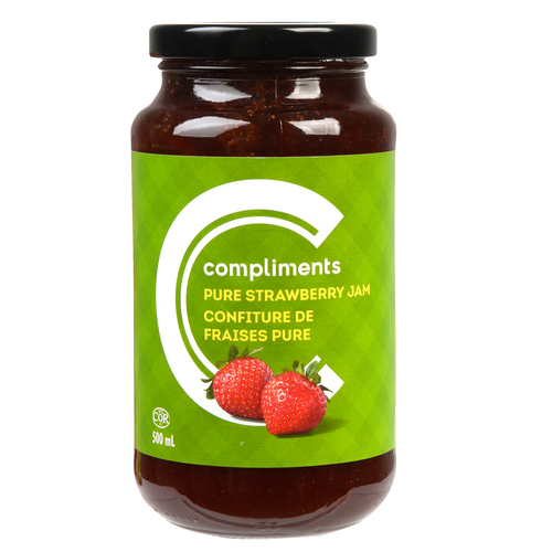 Buy Compliments Jam Pure Strawberry 500 ml | Safeway Canada