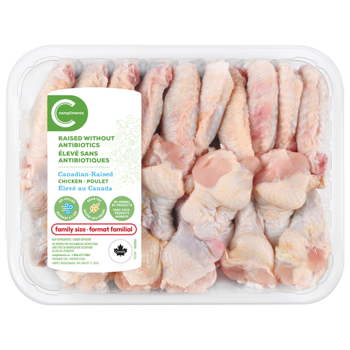 Buy Compliments Raised Without Antibiotics Chicken Wings Split | Sobeys ...
