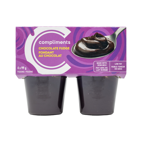 Buy Compliments Pudding Cups Chocolate Fudge 4 x 99 g | Sobeys Inc.