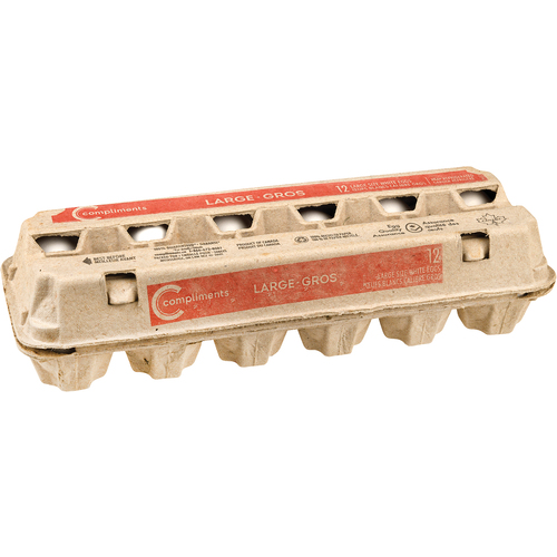 Buy Compliments White Eggs Large 12 Count | FreshCo