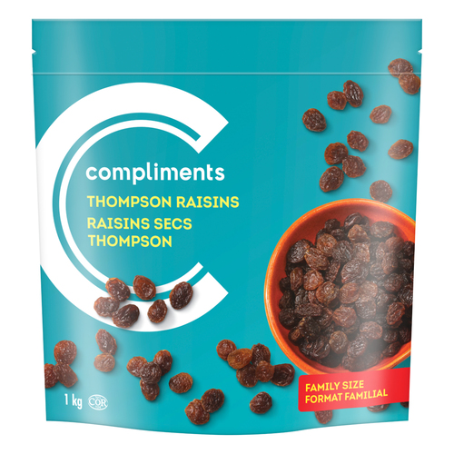 Buy Compliments Thompson Raisins 1 kg | FreshCo