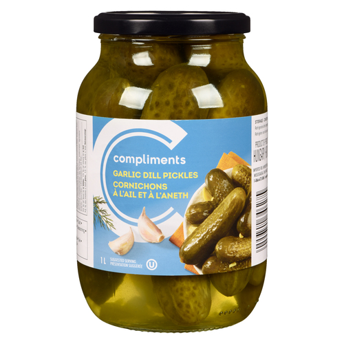 Buy Compliments Pickles Garlic Dill 1 L | Safeway Canada