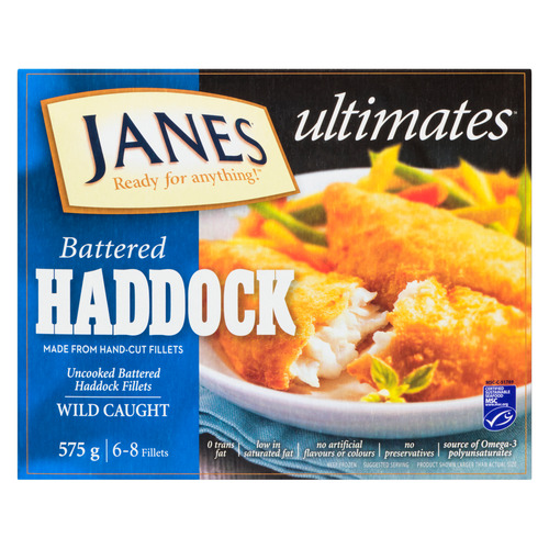 Buy Janes Battered Frozen Haddock Fillets 575 g | Safeway Canada