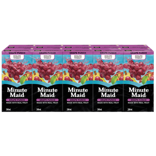 Buy Minute Maid Juice Grape Punch 10 x 200 ml (cartons) | FreshCo