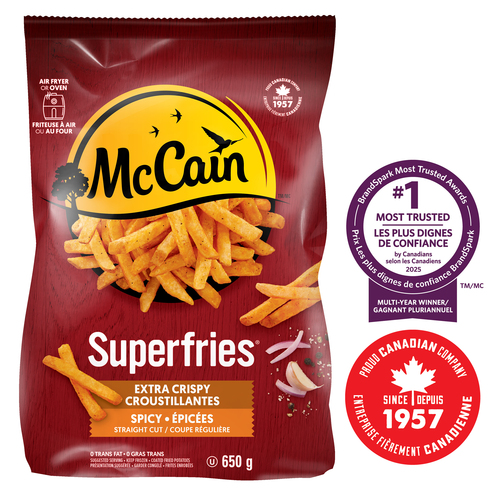 Buy McCain Frozen Superfries Straight Cut Extra Crispy Spicy 650 g ...