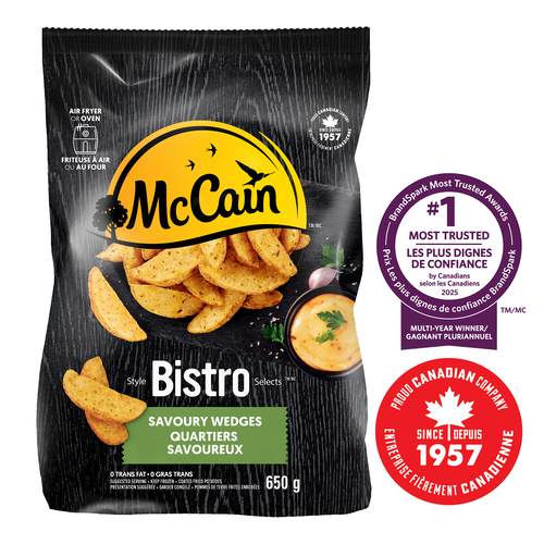 Buy McCain Frozen Bistro Selects Savoury Wedges 650 g | Sobeys Inc.